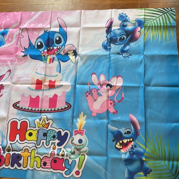 Stitch | Party Supplies | Stitch Colorful Birthday Party Backdrop Never ...